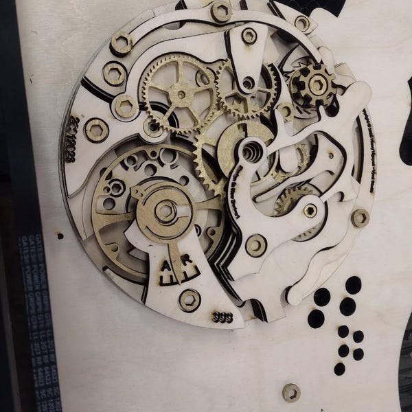 Watch Movement | Laser Cut File for Creating Multilayered 3D Mechanical ...