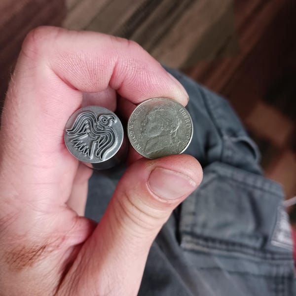 Custom Coin Die for Coin Minting, Coin Stamp Die Personalized Round ...