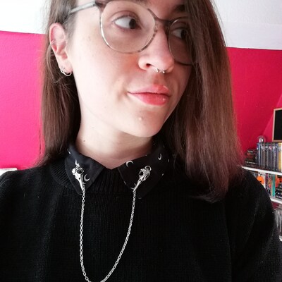 Vintage Style Collar Brooch Bird Skull Raven in Antique Silver Color - Etsy