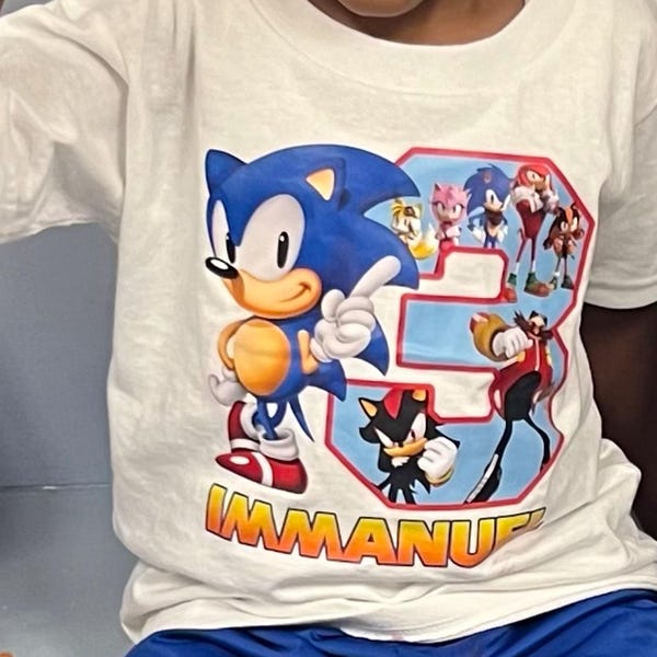 Custom Sonic Birthday Shirt | Sonic Birthday Shirt Personalized | Sonic ...