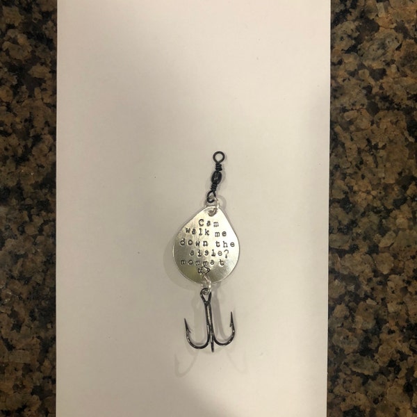 Fishing Lure - Custom Fish Hook - Personalized Fishing Lure - Silver ...