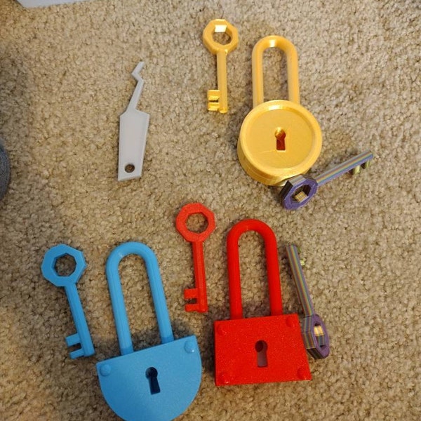 Hello Neighbor - Lock and Key - 3D Printed *fan Inspired* - Etsy