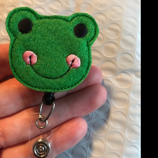 Frog Badge Reel, Frog Badge Holder, Frog Badge Clip, Frog ID Reel, Frog ...