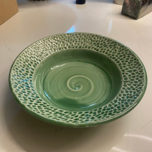 Medium Urn, Ice Blue, Handmade Ash Keeper Capacity 162 Cubic Inches 8 ...