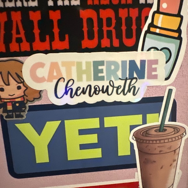 Waterproof Name Sticker, Personalized Vinyl Sticker, Name Sticker ...