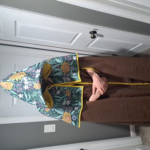 Floor Length Wizardly Hooded Cloak With Two Layers TORA - PDF Sewing ...