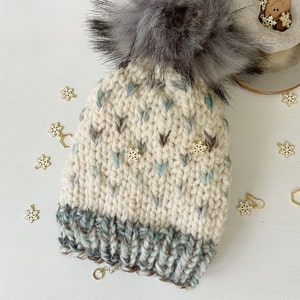 Slalom Run Beanie Knitting Pattern Textured Hat Pattern Bulky Pattern ...