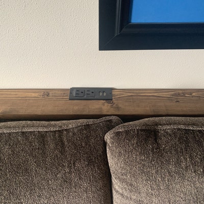 Hidden Sofa Table or Tray With Outlet - Etsy