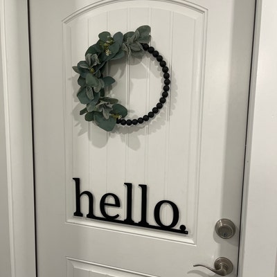 Hello Metal Sign Hello Entryway Sign Hello Metal Word Front Door Decor ...