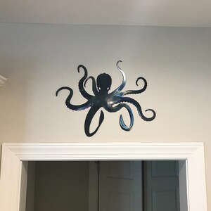 Custom Metal Octopus Wall Hanging Sign - Etsy