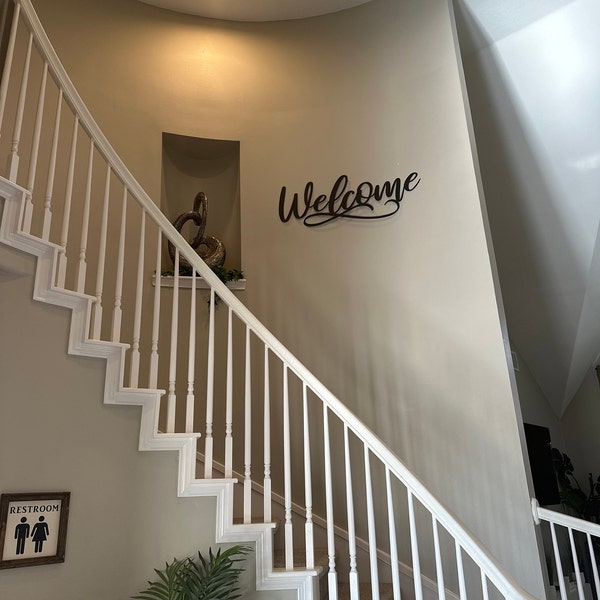 Welcome Metal Pumpkin - Fall Metal Wall Art | Pumpkin Metal Sign - Etsy