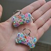Custom Resin Pet ID Tags With Letter Beads Personalized Key - Etsy