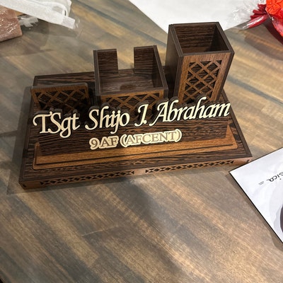 Custom Design All-duty Desk Name Plate, Table Name Plate With Business ...