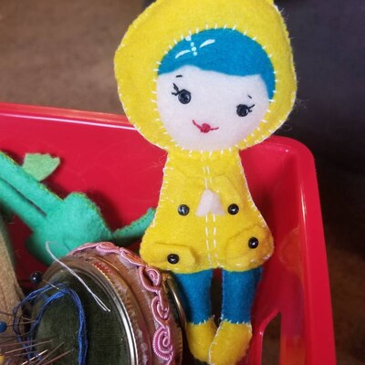 PDF. Rain Doll .plush Doll Pattern, Softie Pattern, Soft Felt Toy ...