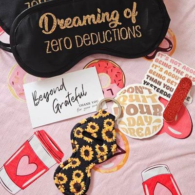 Dreaming of Zero Deductions Cheer Sleep Eye Mask, Gymnastics Sleep Eye ...