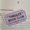 Thriller Book Club Sticker Bookish Stickers Gifts for Readers Coffee ...