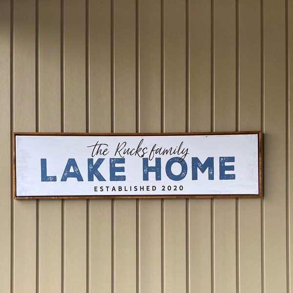 Lake House Sign Personalized | Lake House Signs - Etsy