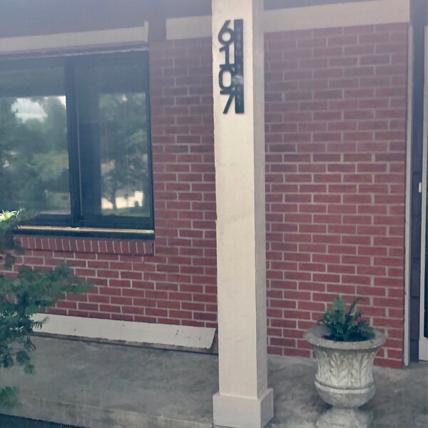 Outdoor Signs House Numbers Vertical, House Number Vertical Gift, House ...