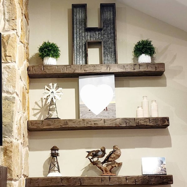 Large Metal Letters, 3D Rustic, Chunky Thick Metal Initials, Stained or ...