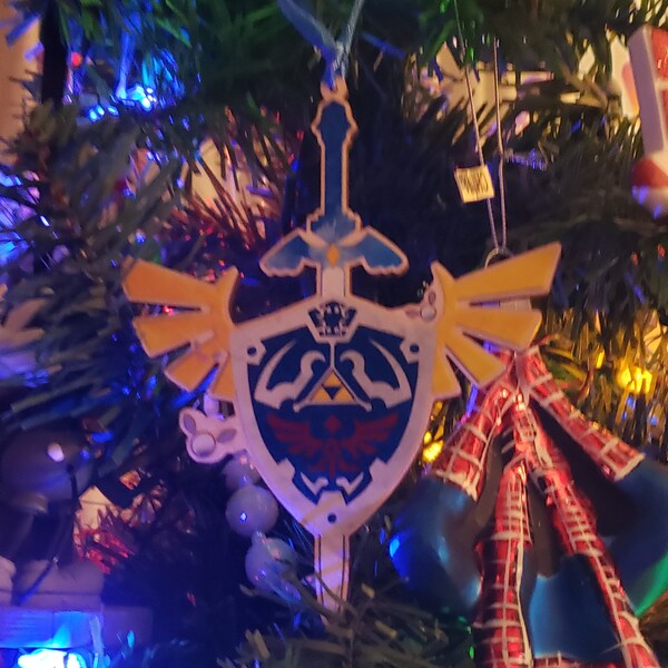 Legend of Zelda Ornament - Wooden Christmas Ornament - Legend of Zelda ...