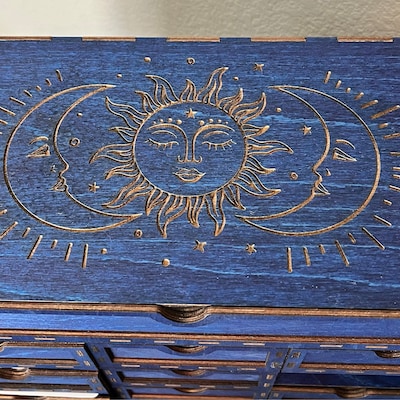 Small Tarot Card Holder, 5 Drawer Box, 4 Tarot Deck Holder, Tarot ...