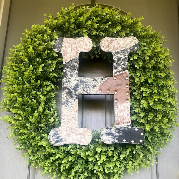 18”custom Handmade Rustic Western Cowhide Letters Home Decor Wall ...