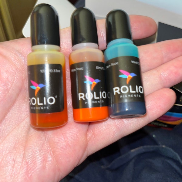 Rolio Resin Liquid Pigment Translucent Colors - 24 Colors for Epoxy ...