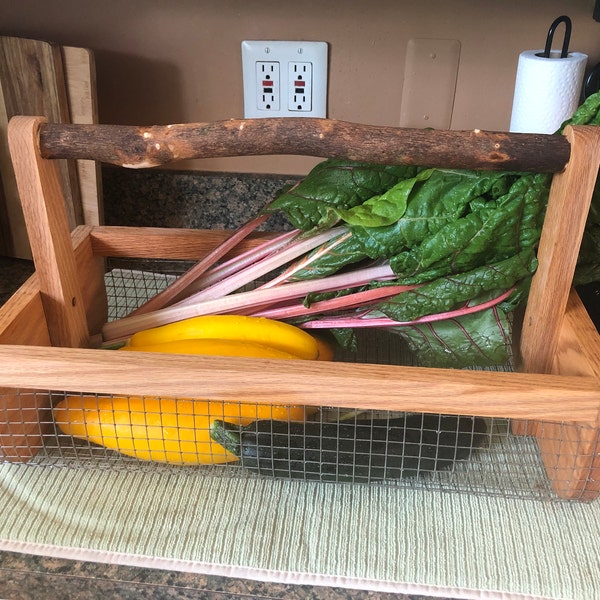 Vegetable Produce Counter Storage Basket Fruit Basket Kitchen Storage ...