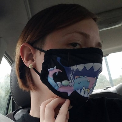 Candy Monster Creepy Cute Dust Face Mask With Filter Pocket - Etsy