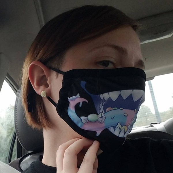 Candy Monster Creepy Cute Dust Face Mask With Filter Pocket - Etsy