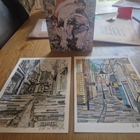 Cockeral Chicken Art Signed Collage Print, Violet Von Riot - Etsy Canada