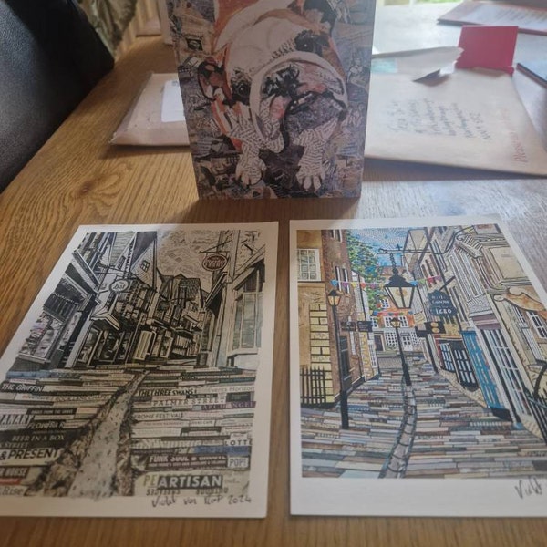 The Pink Pup Collage | Signed Fine Art Giclee Print by Violet Von Riot ...