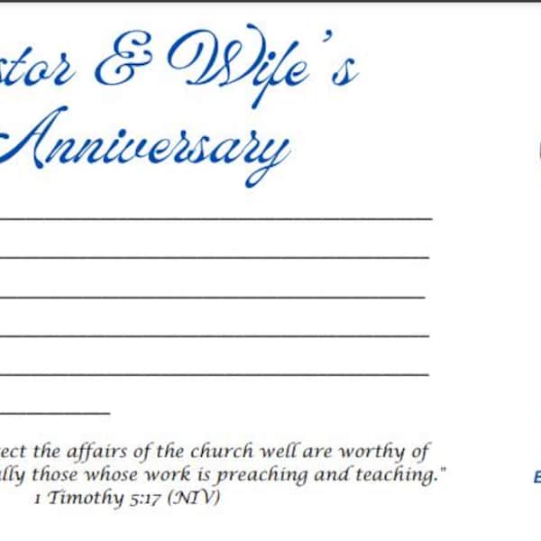 Pastoral Anniversary Program Template | Pastor's Anniversary | Instant ...