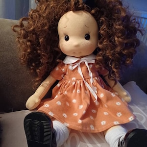 Mia Full Mobile Doll, Waldorf Doll Inspiration, Organic Cotton Doll ...
