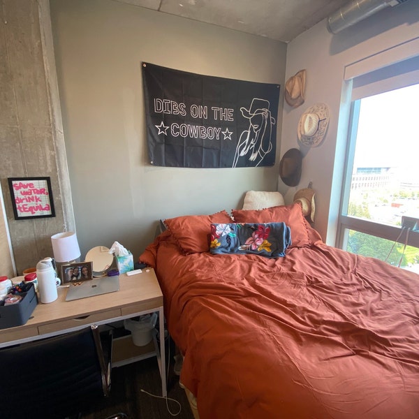 Dibs on the Cowboy Flag Black College/dorm Room Flag - Etsy
