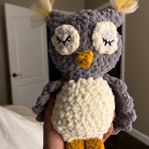Pattern: Oakley the Owl Snuggler Pattern, Crochet Owl, Crochet Pattern ...