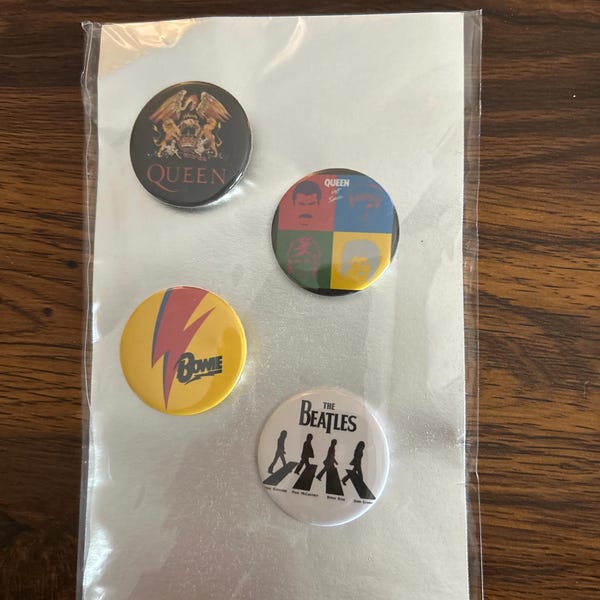 70’s, 80's, 90's Rock Band Pins, Custom Badges, Alternative, Punk ...