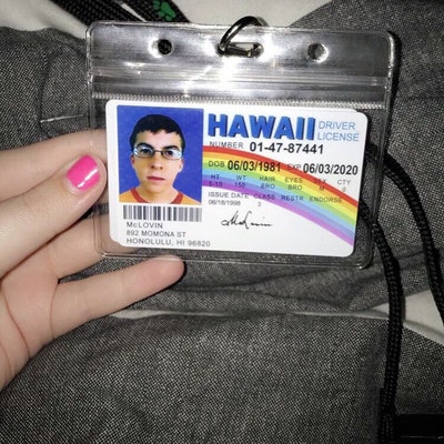Mclovin ID From Movie Superbad Fogels Fake Joke you Pick Expire Date ...