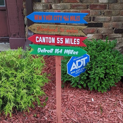 7 Directional Arrows With Stake, Custom Travel Signs, Tiki Bar Decor ...