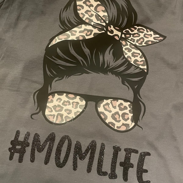 Momlife Png Svg, Messy Bun Hair Svg Png, Layered Mom Skull Svg Png, Mom ...