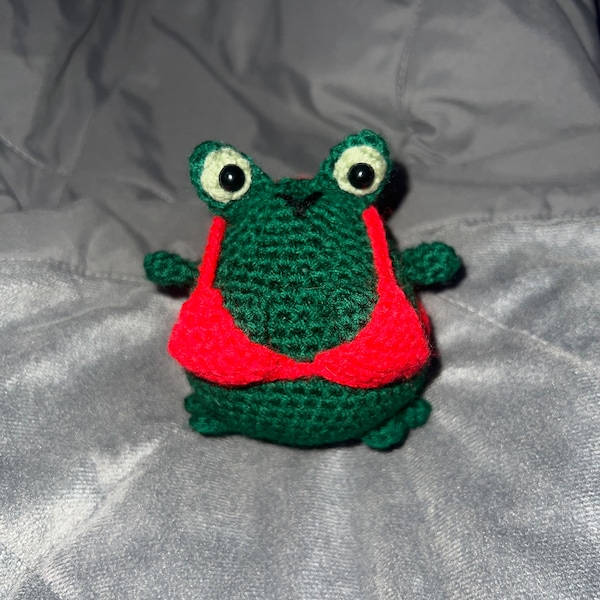 Crochet Saggy Boob Frog With Big Booty Made to Order Amigurumi Plushie ...