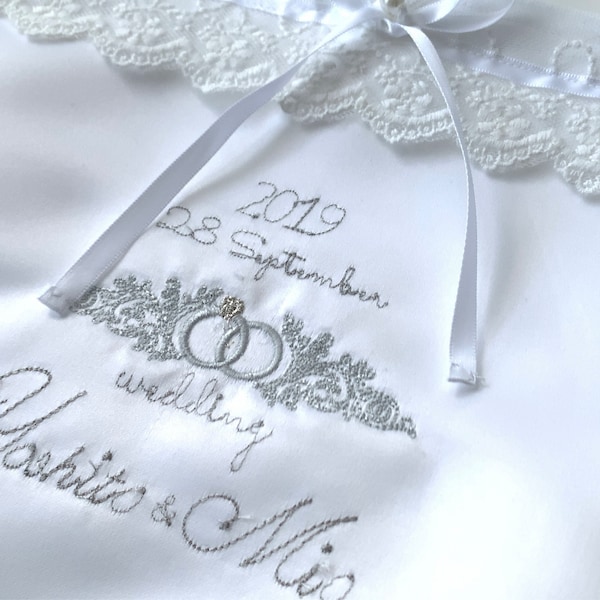 Wedding Frame Embroidery Design in OUTLINE STITCH for Monogram and ...