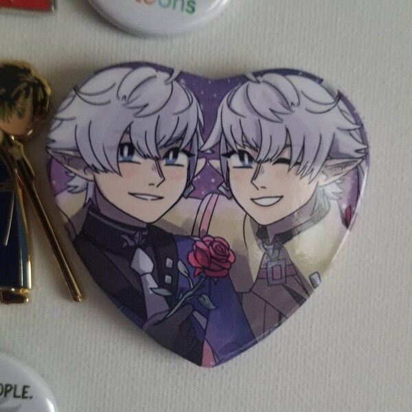 FFXIV Heart Buttons - Etsy