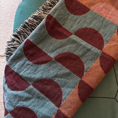 Midcentury Modern Color Block Geometric Abstract Maximalist ...