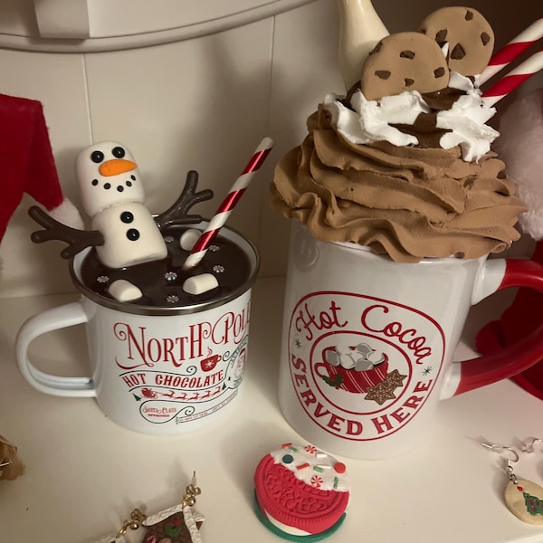 Faux Hot Chocolate Mug: Christmas Tiered Tray Decor - Etsy