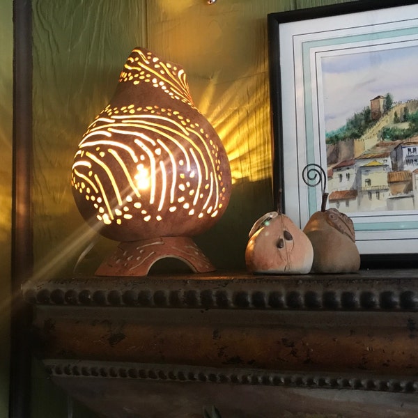 Handcrafted Gourd Bowl, Ocean Theme, Carved Waves, Wave Pattern - Etsy