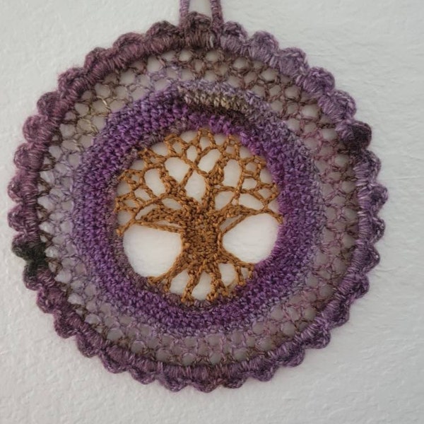 Tree of Life Crochet Mandala Pattern: Yggdrasil Wall Hanging (PDF ...