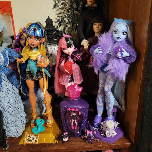 Mini Wall Doll Shelf Securely Show off Your Ghouls in Even the Tightest ...