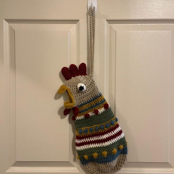 PATTERN ONLY: Chicken Bag-holder Crochet Pattern - Etsy