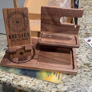 Personalized Gifts for Engineer Wood Phone Docking Station, Desk ...